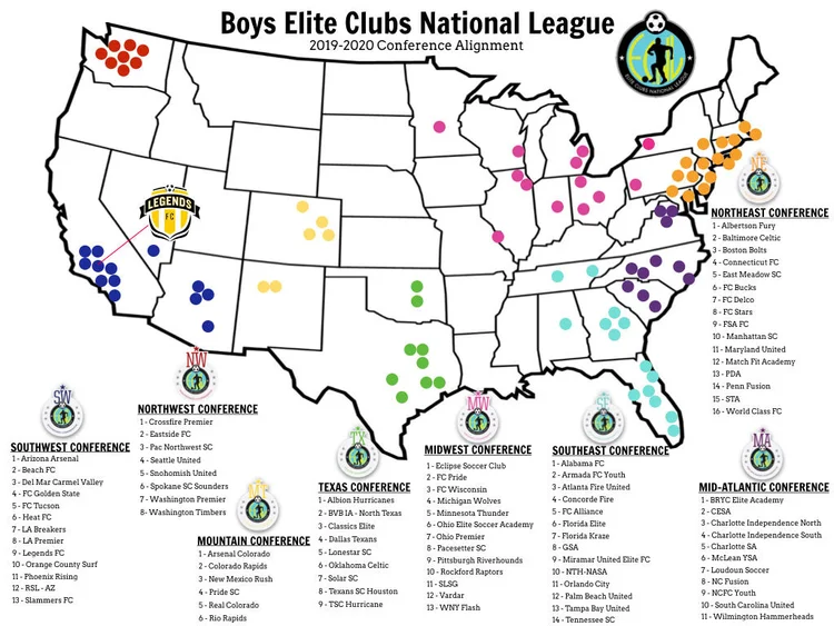 Boys ECNL — Legends FC