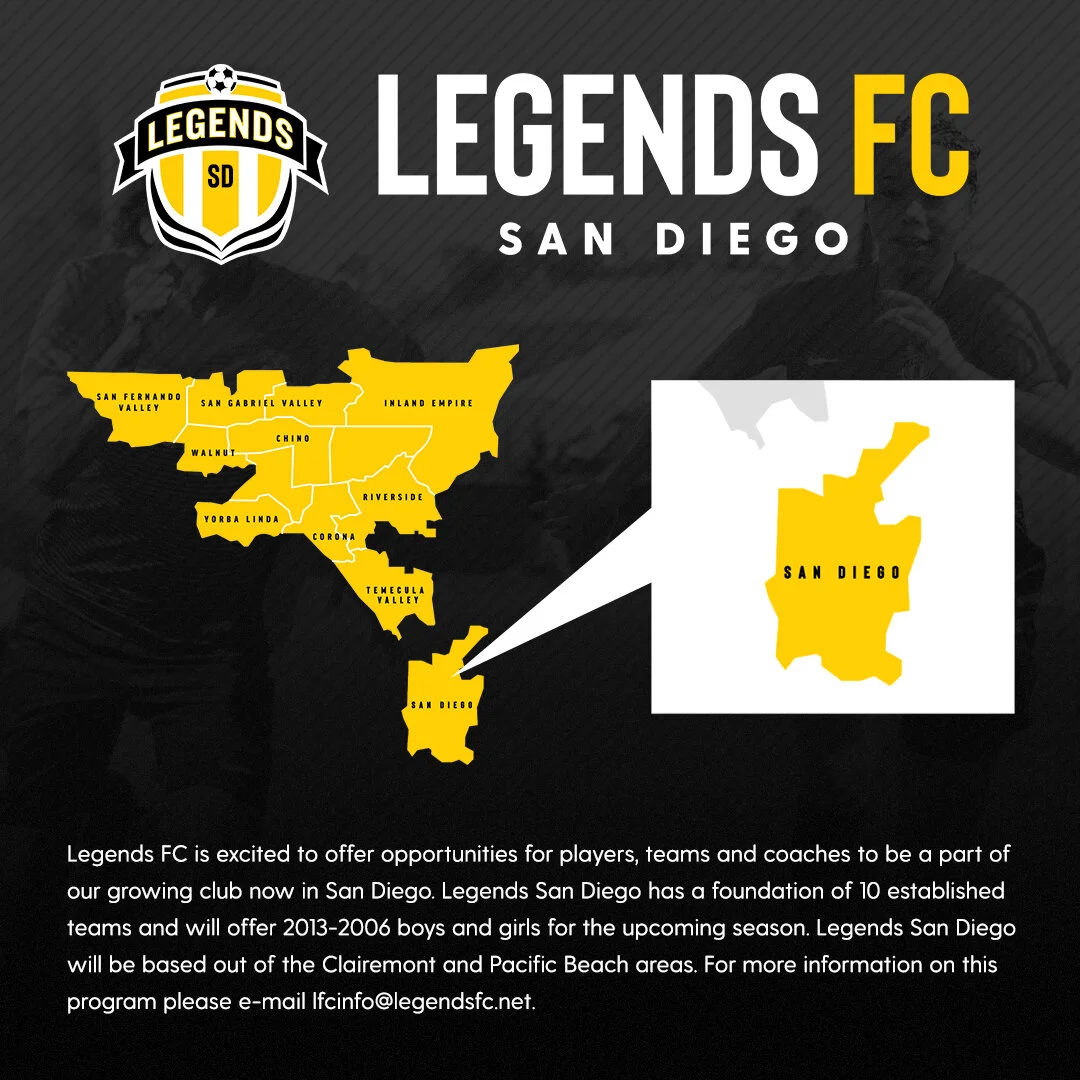 Legends FC Expands to San Diego — Legends FC