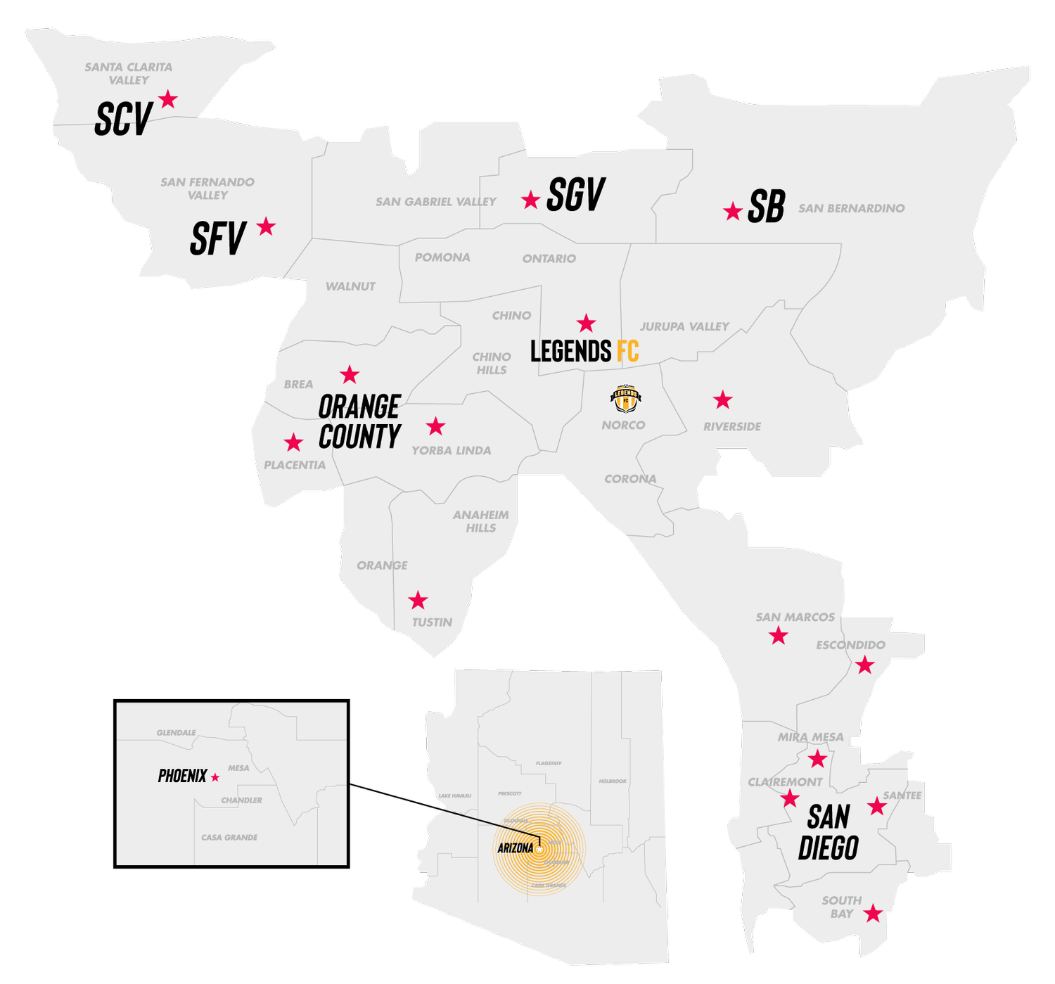 Our Regions — Legends FC