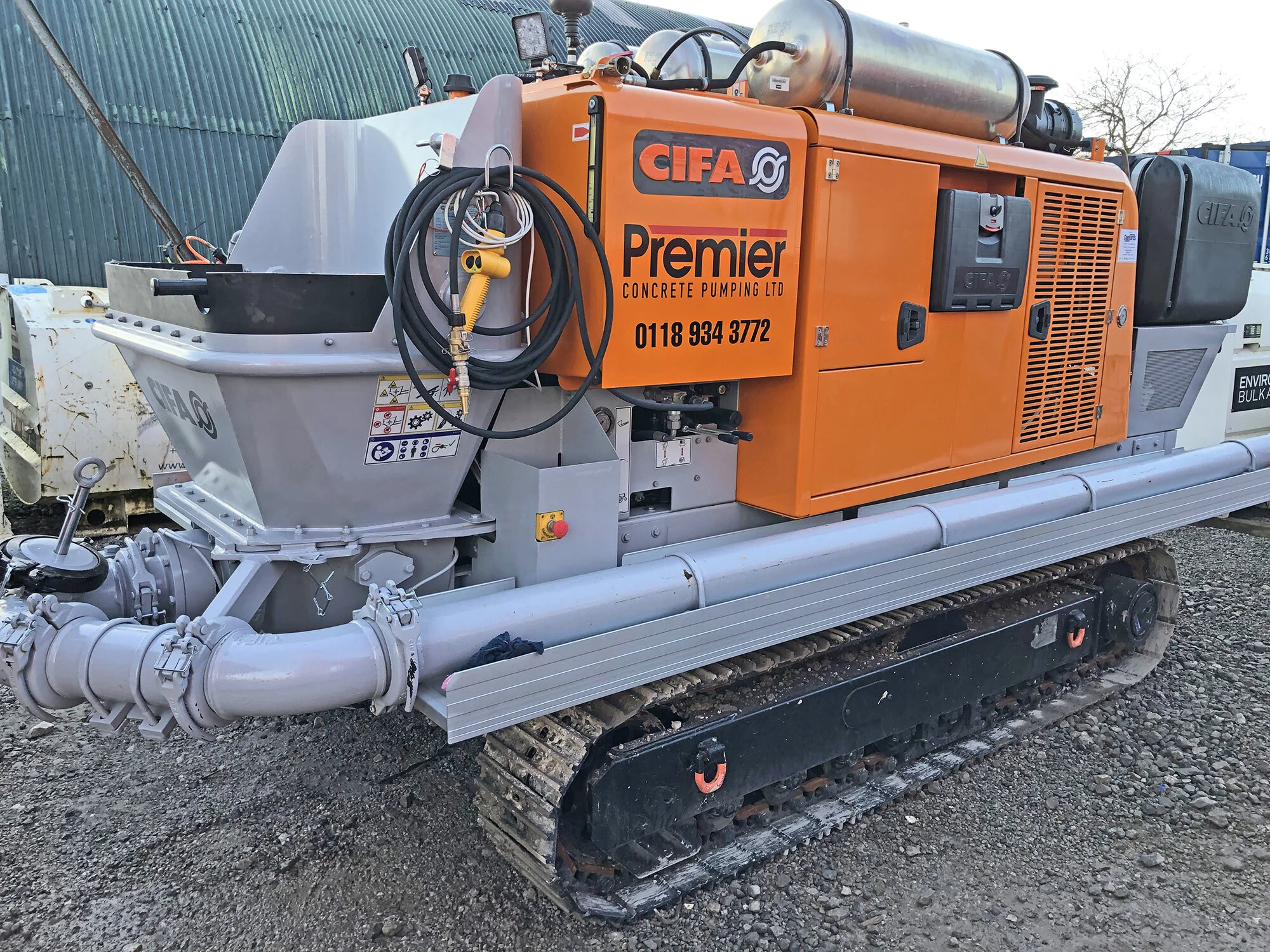 CIFA Tracked Pump — Premier Concrete Pumping Ltd