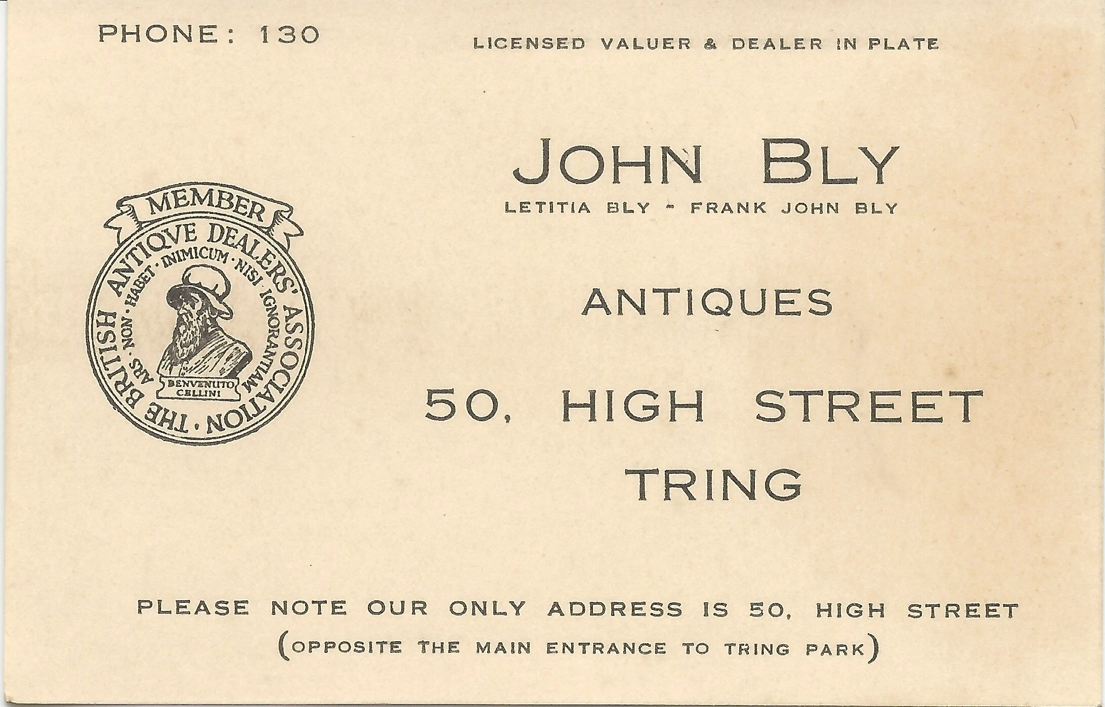 John Bly Antiques - Five generations of dealing in fine antiques