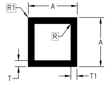 Square Tube — Tower Extrusions