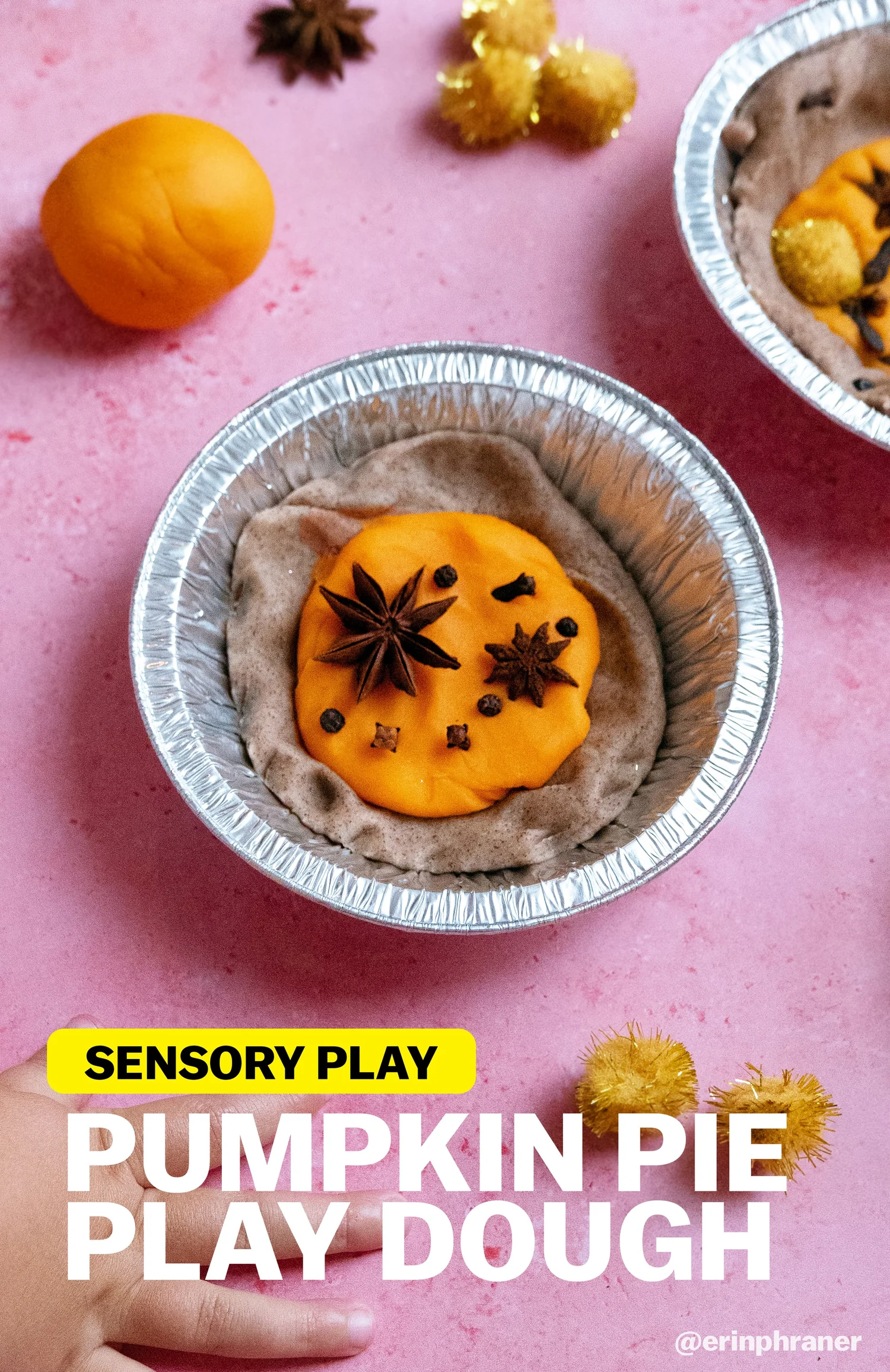 DIY Sensory Pumpkin Pie Play Dough — Erin Phraner
