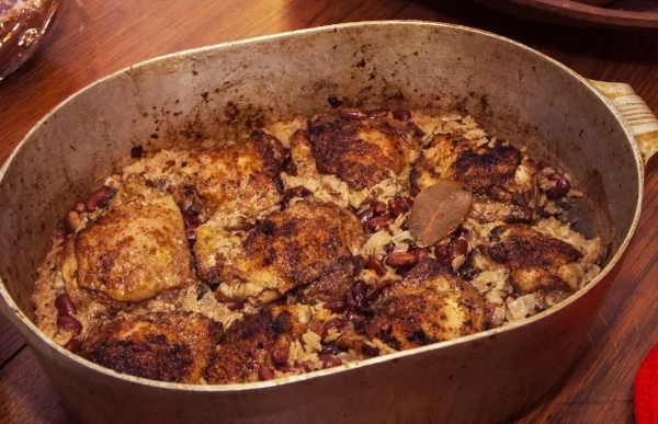 "Festival International" One Pot Jerk Chicken with Coconut rice and ...