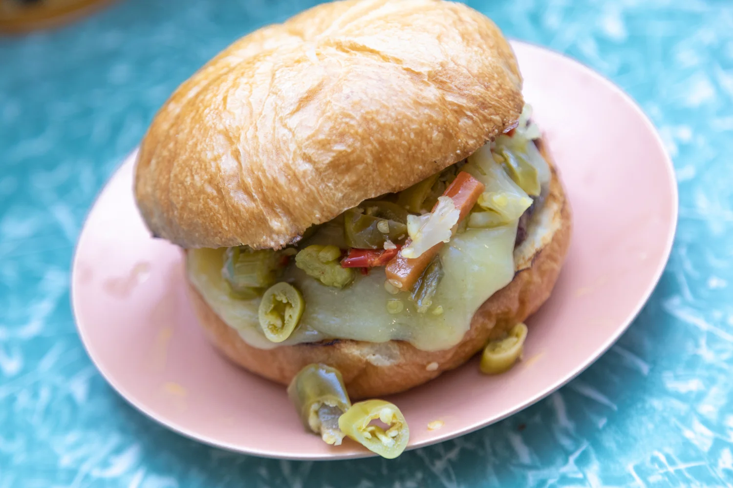 Giardiniera Burger / Fireworks Are Out To Get Me — Porch,Wine & Gravy ...