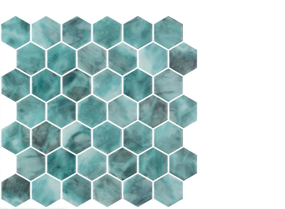 Onix Hex XL Glass Mosaic — Statements Tile