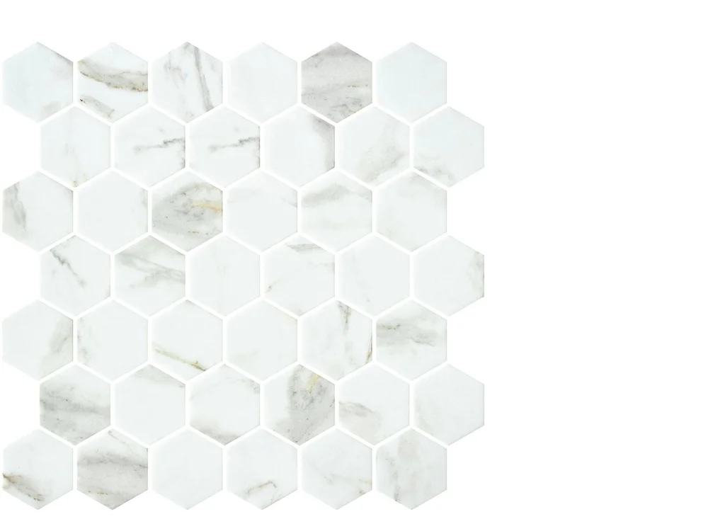 Onix Hex XL Glass Mosaic — Statements Tile