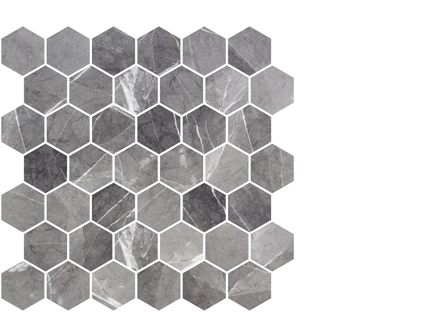 Onix Hex XL Glass Mosaic — Statements Tile