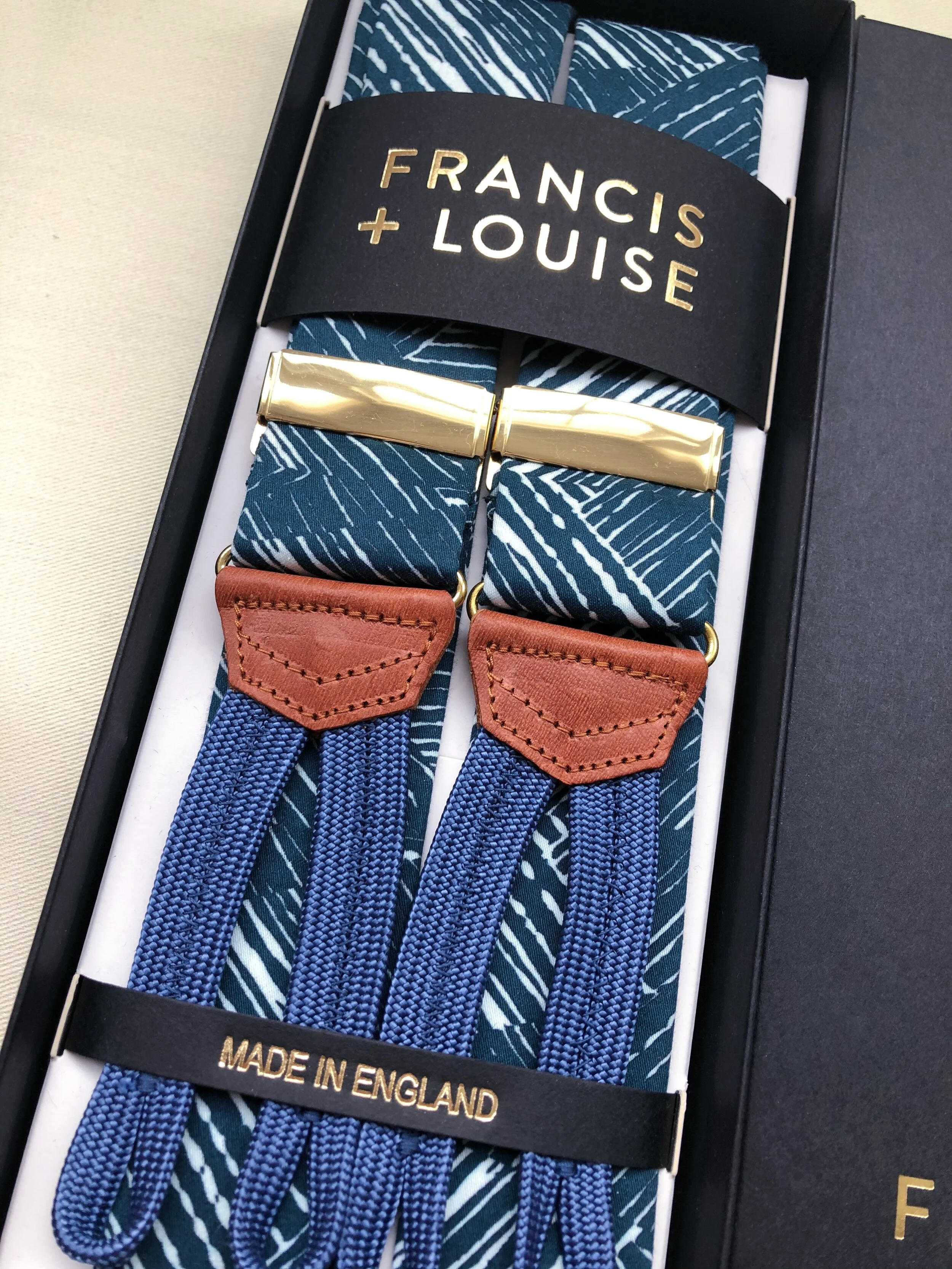 BAWLEY BLUE - ABSTRACT BRACES — Francis + Louise
