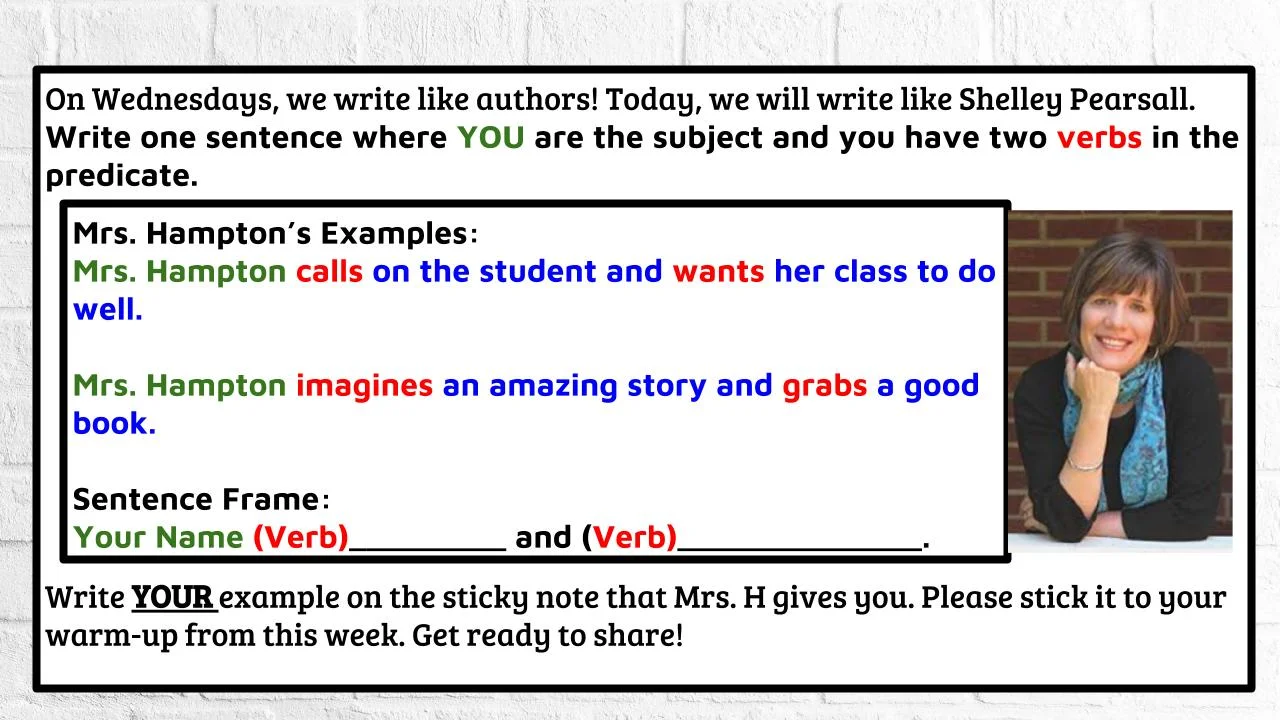 How I Started My Mentor Text Warm-Up Routine — WRITING MINDSET