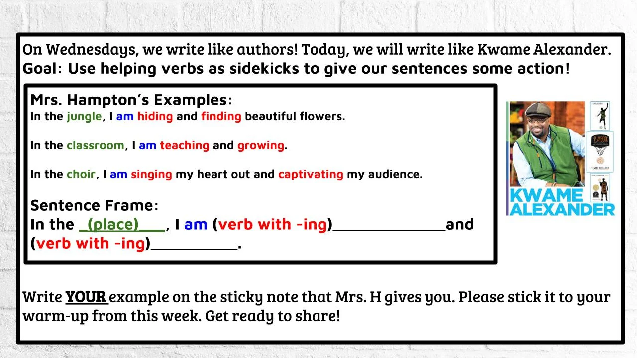 How I Started My Mentor Text Warm-Up Routine — WRITING MINDSET