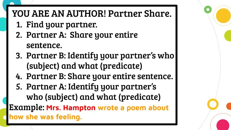 Using Mentor Texts to Teach Simple Sentences — WRITING MINDSET