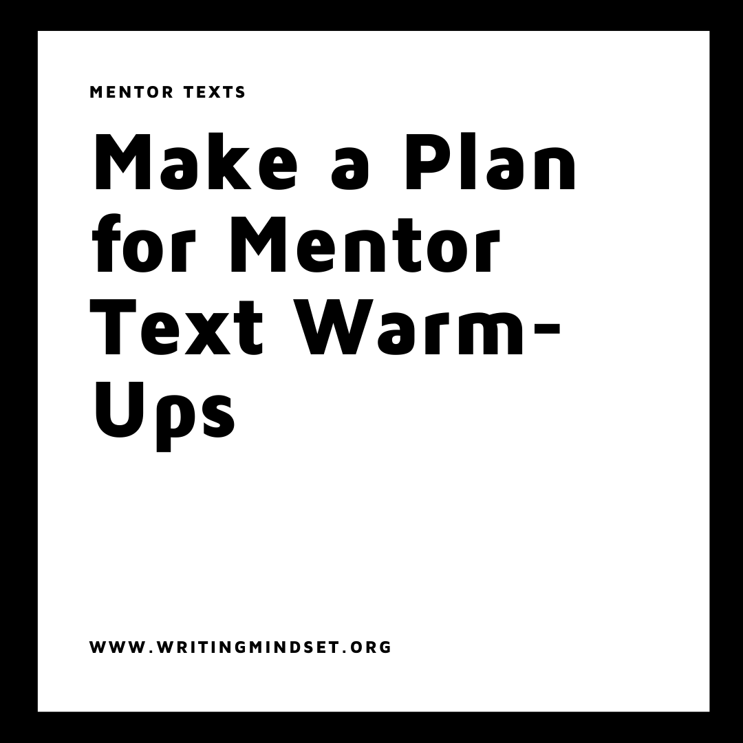 The Art of the Warm-Up: 10 Ways to Begin Any Class — WRITING MINDSET
