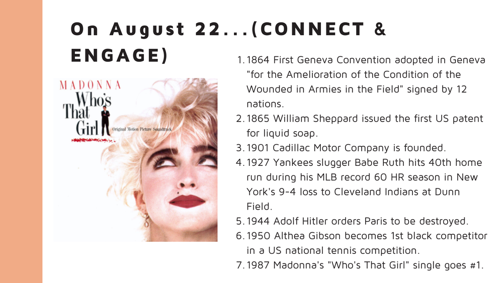 Your Life At-A-Glance: Connecting Personal Milestones to Historical ...