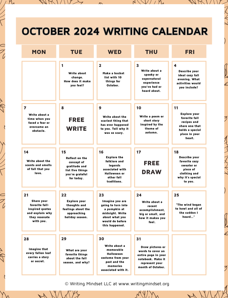 Free Downloads — WRITING MINDSET