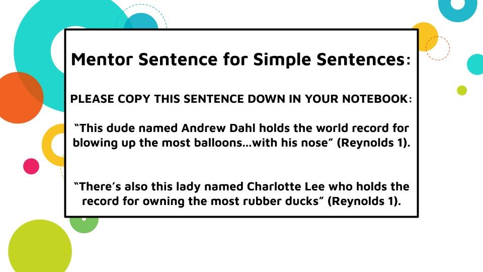 How to Start Using Mentor Texts in Your Classroom — WRITING MINDSET