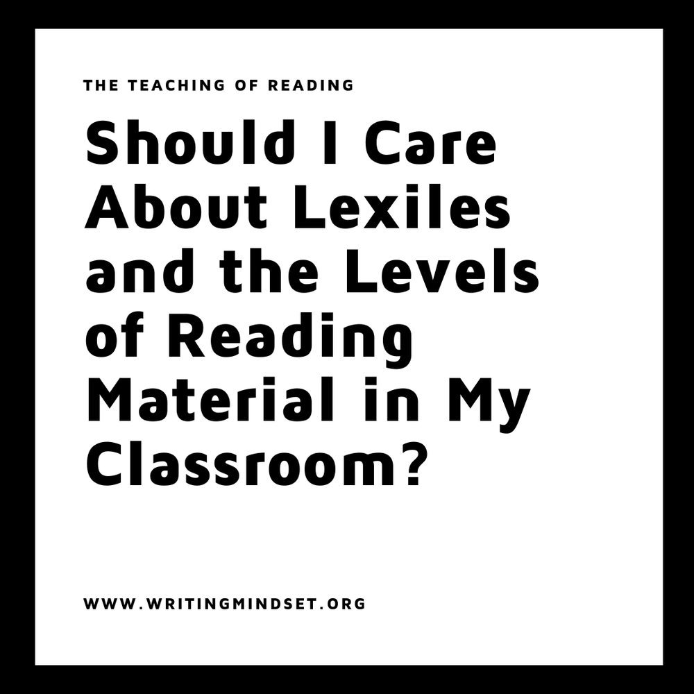 Should I Care About Lexiles and the Levels of Reading Material in My ...