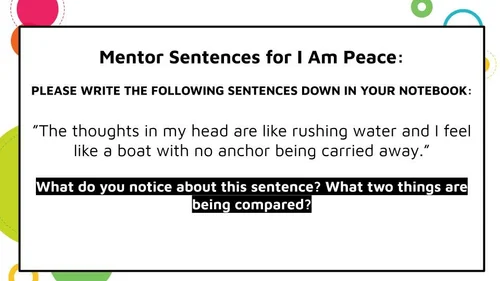 Read Like a Writer: Using the I Am Series as Mentor Texts — WRITING MINDSET