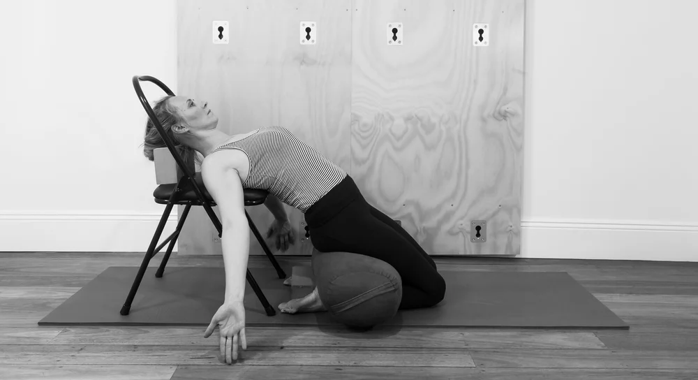 Supta Virasana With Props