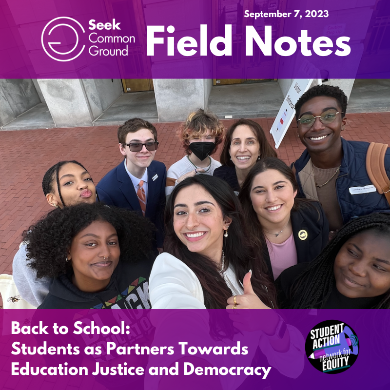 Student Action Network for Equity — Seek Common Ground