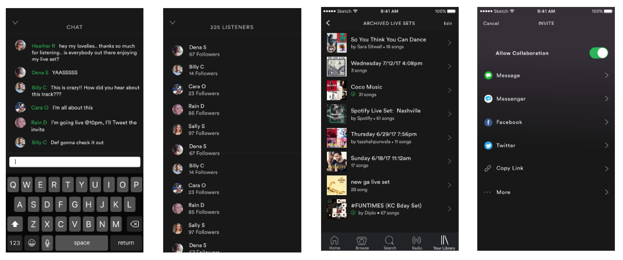 Spotify UX | UI App Design — Taz Design Studio