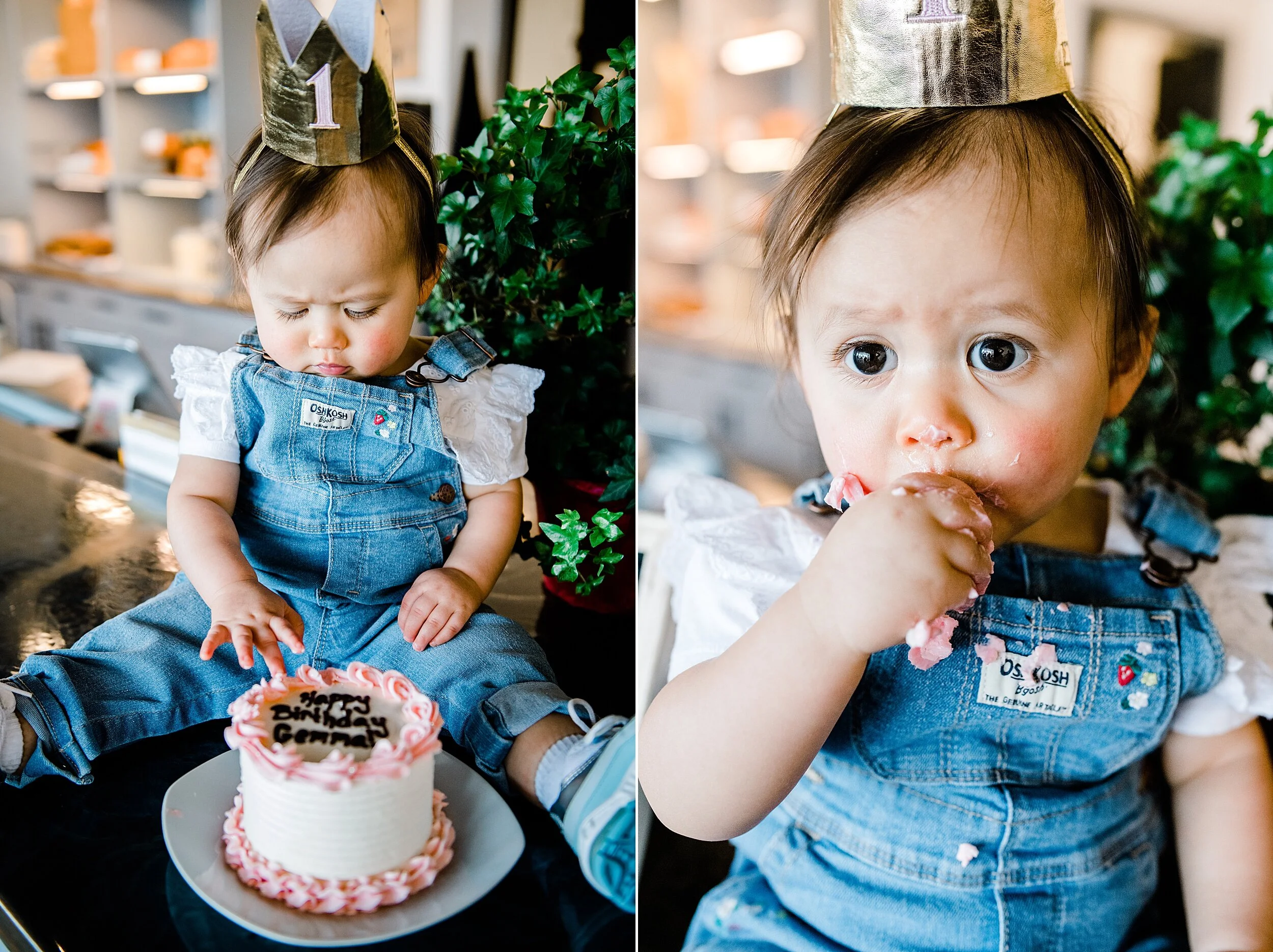 Gemma's Cake Smash at Craft Bakery — Pensacola Photographer | Natalie ...