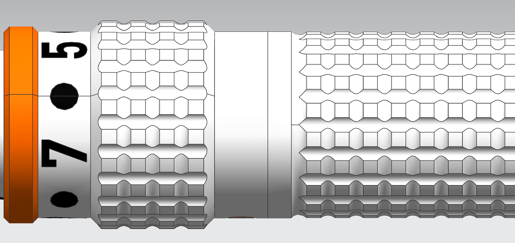 Knurling Texture Pattern Chart Sample
