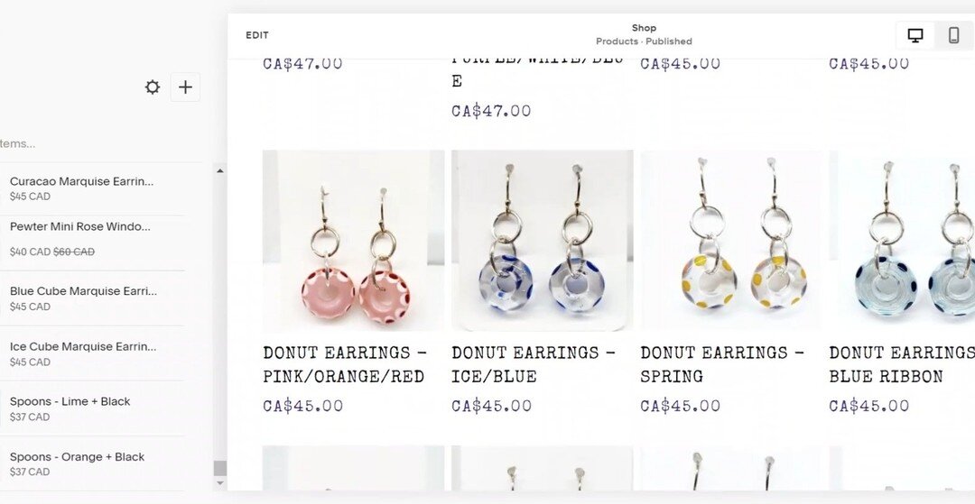Bauble Box Glass Jewelry