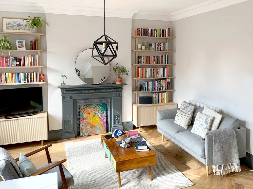 Living Room Alcove Storage Lozi Bespoke Plywood Furniture