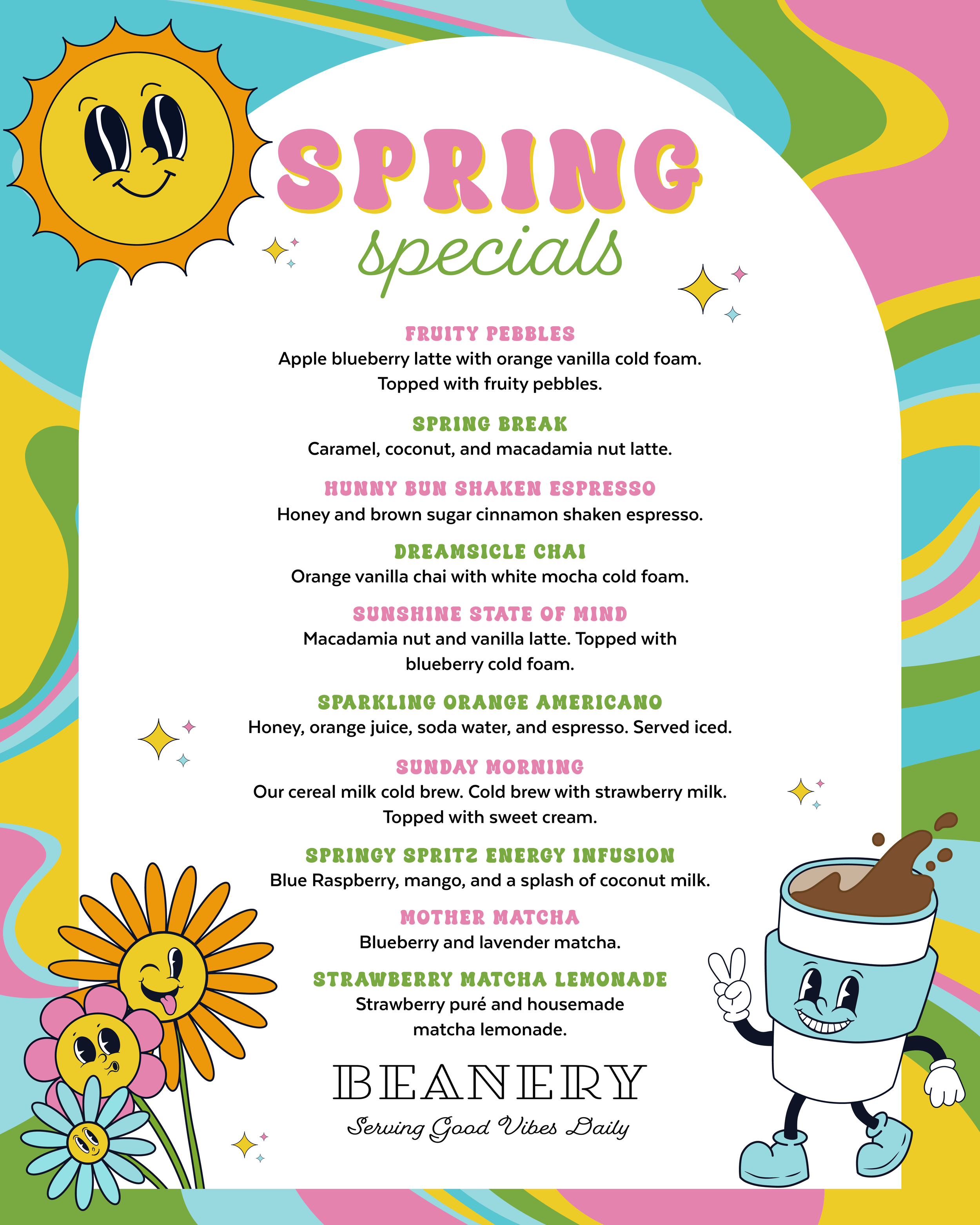 Our Menus — The Beanery