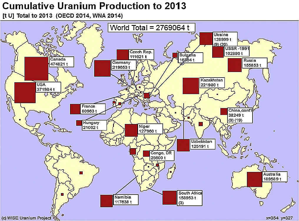 Uranium Mining Map