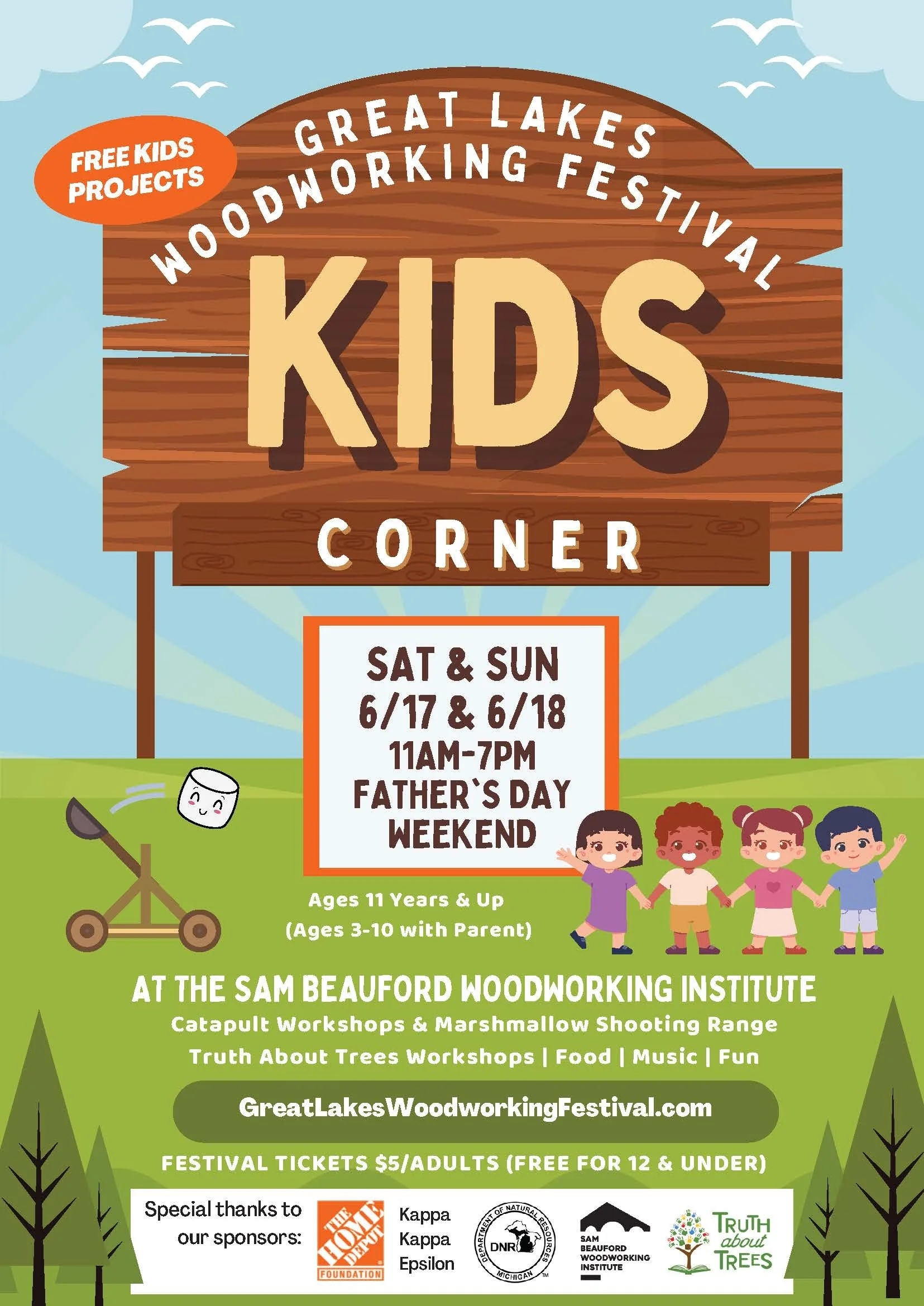 Kid's Catapult Workshop — Great Lakes Woodworking Festival