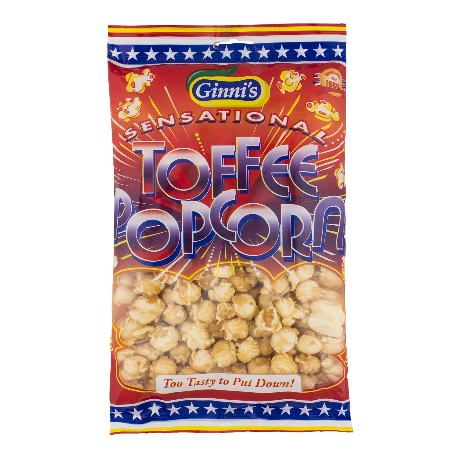 Toffee Popcorn (10 X 140g) | Ginni's Nuts, Snacks and Sweets