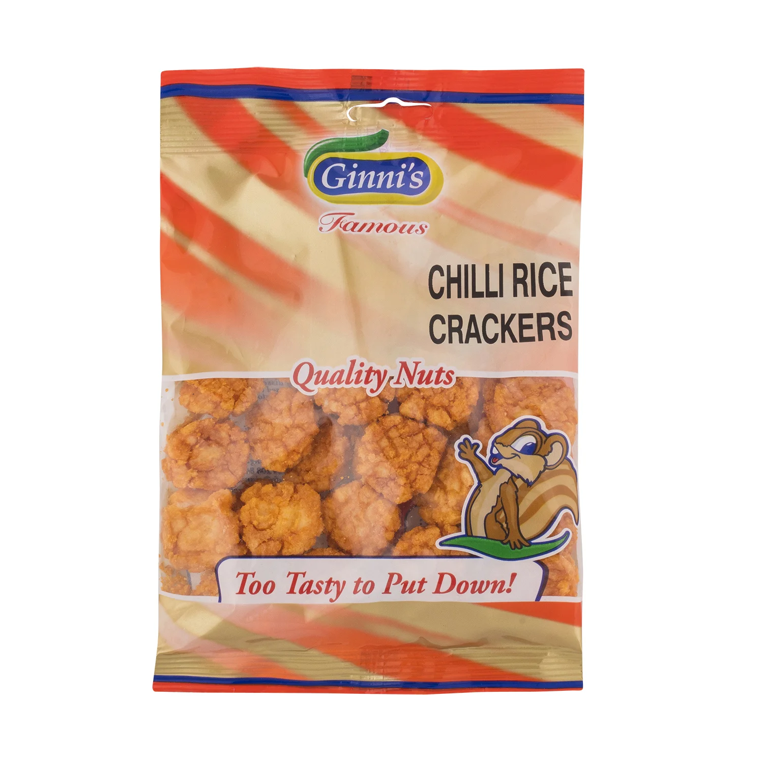 Chilli Rice Crackers | Ginni's Nuts, Snacks and Sweets