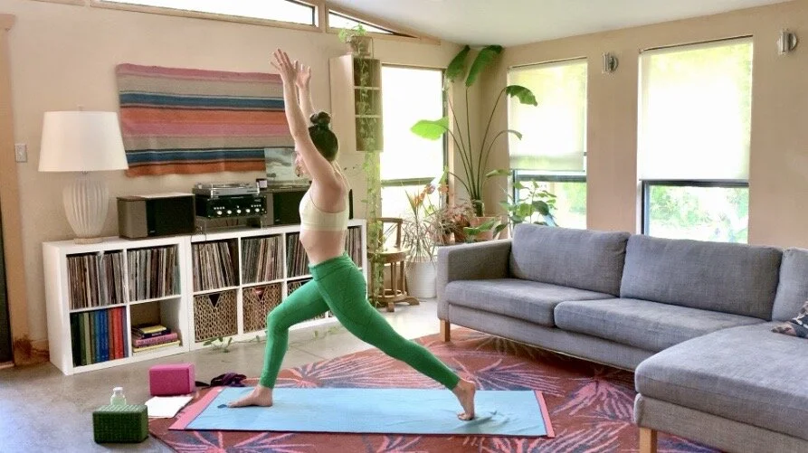 YOGA — room is blue