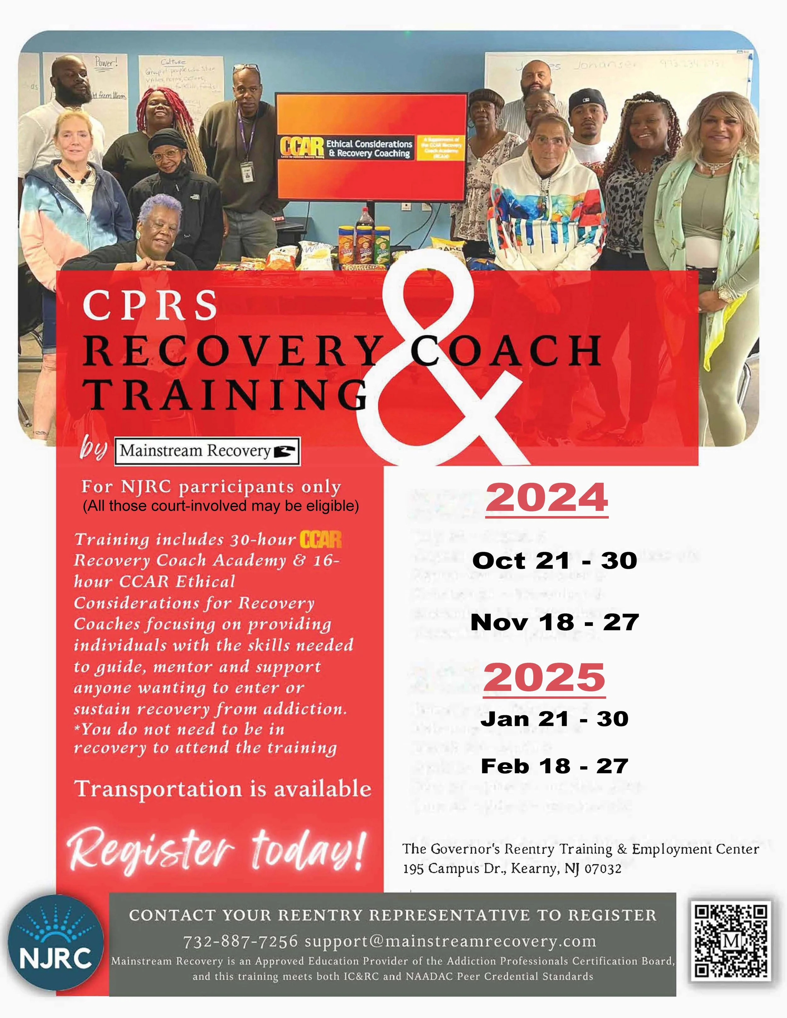 CPRS New Jersey Reentry Corporation — Mainstream Recovery