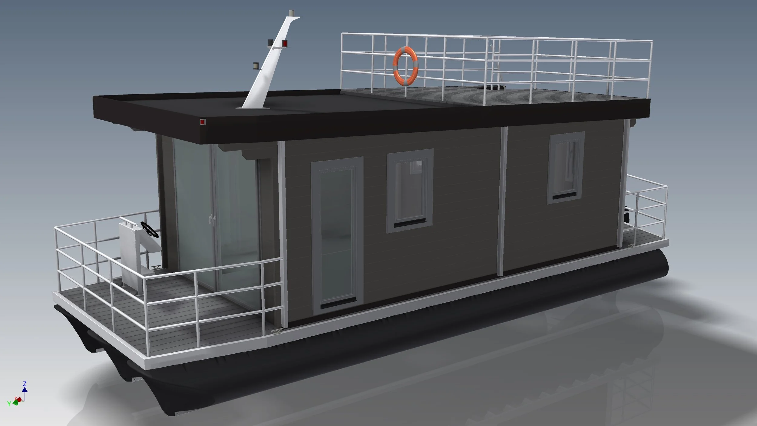 Houseboats Examples with MAX800/1200/1000 Pontoons — Matrix Pontoons