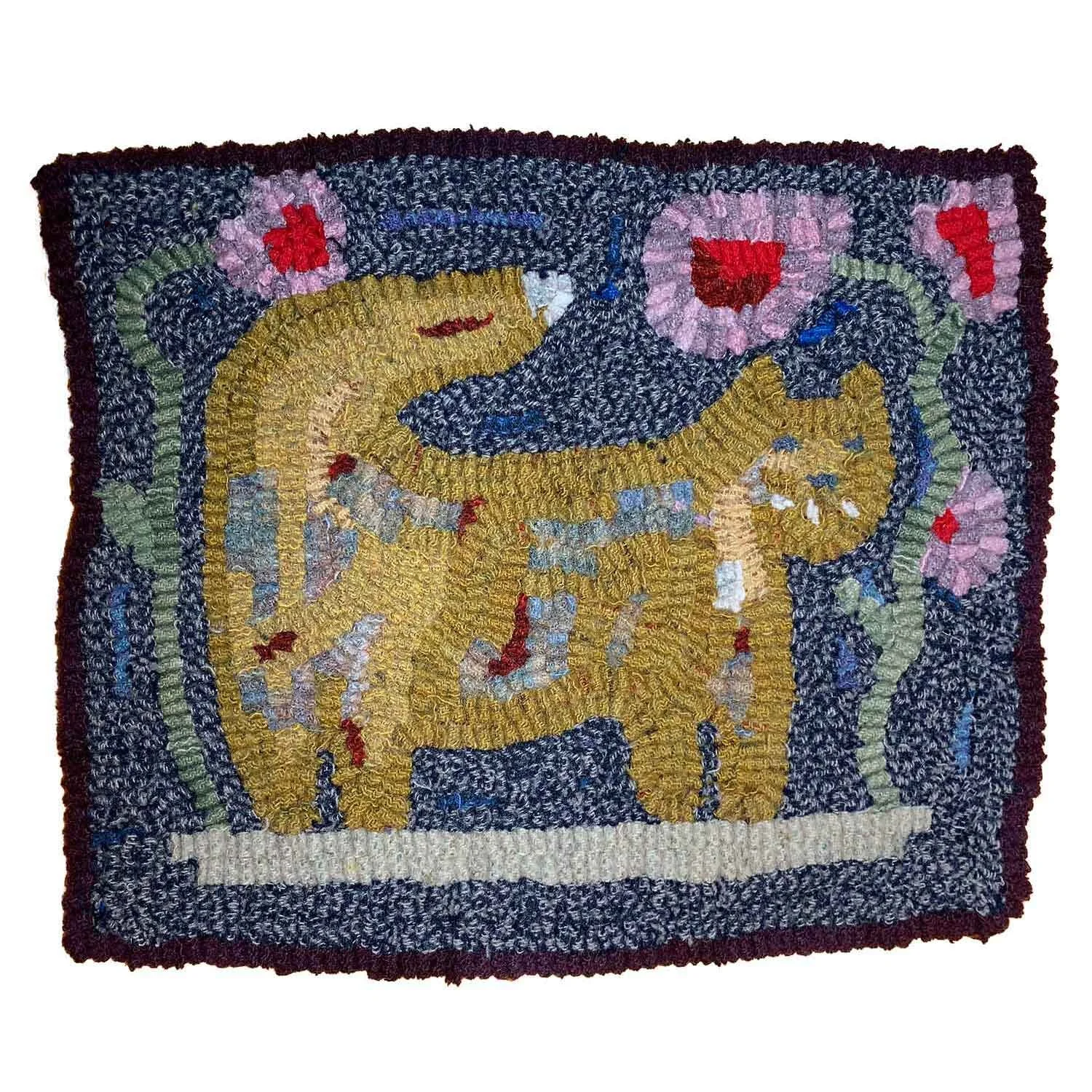 An ever-changing collection of primitive hooked rugs — Annie Hayes Studio