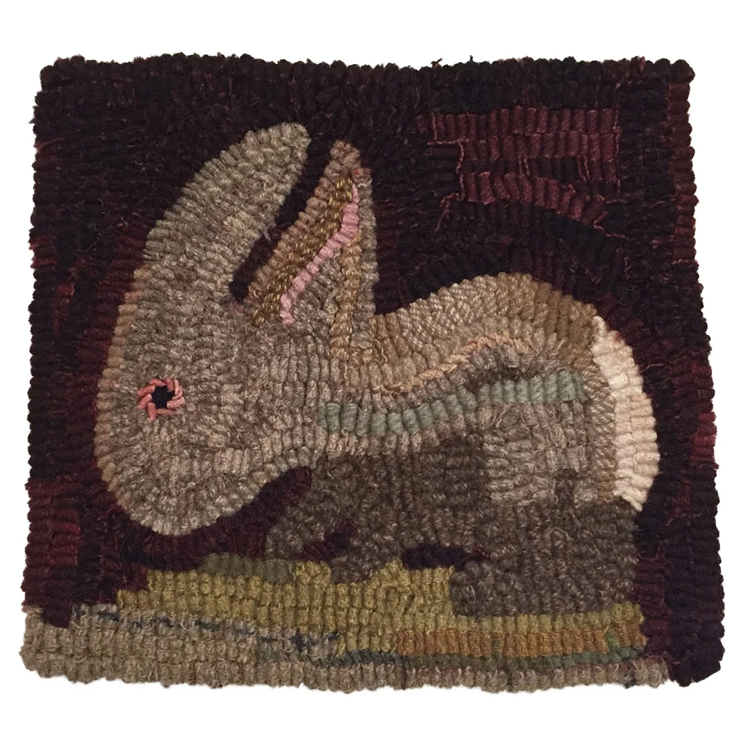 An ever-changing collection of primitive hooked rugs — Annie Hayes Studio