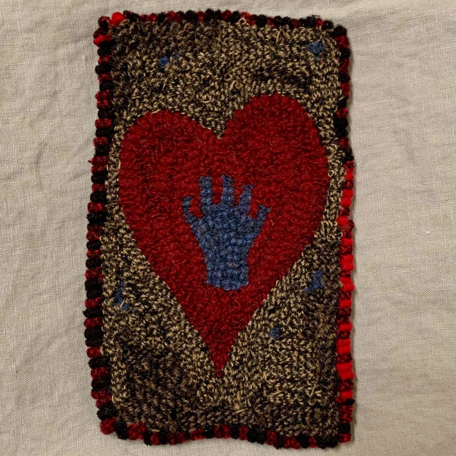 An ever-changing collection of primitive hooked rugs — Annie Hayes Studio