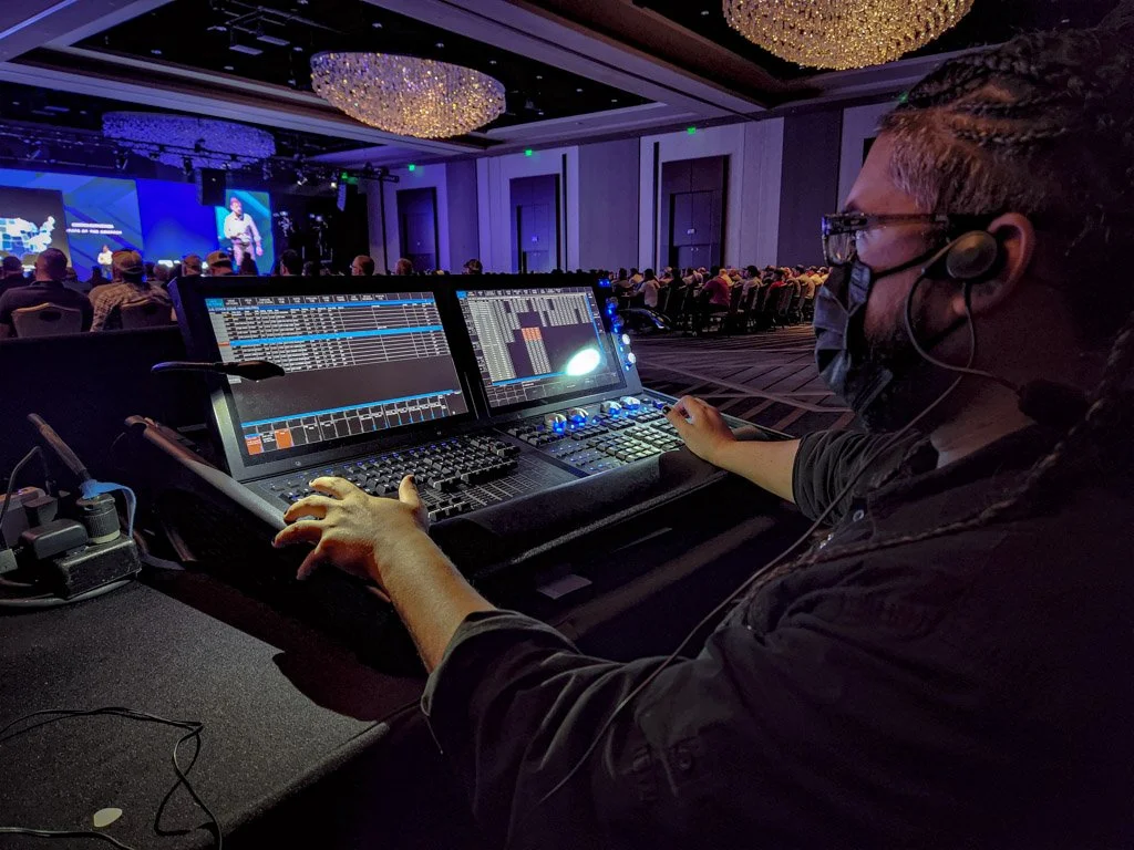 Corporate Event Production at Marriott Marquis Houston — Event Lighting ...