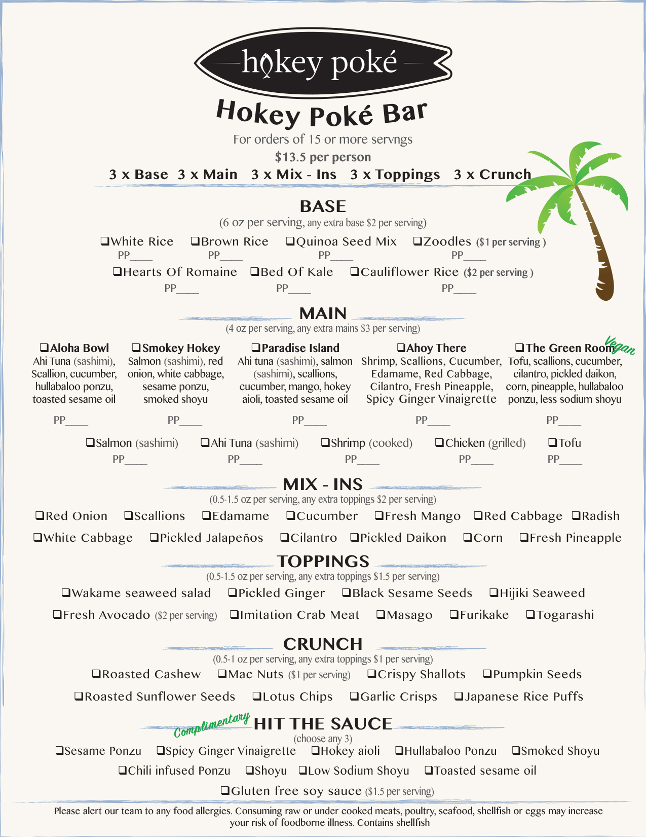 Catering — Hokey Poké NYC