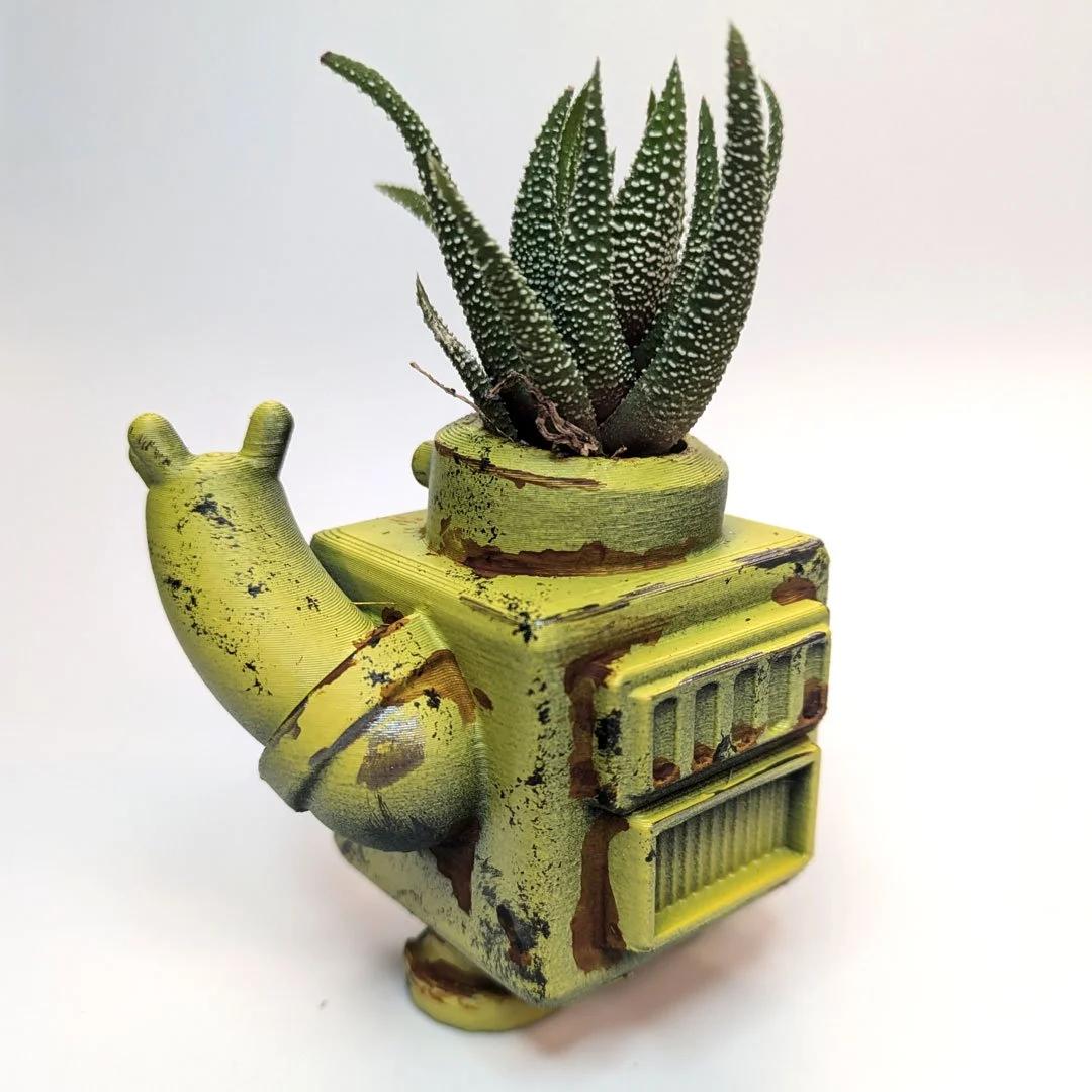 Bot Pot - Cute Robot Character Plant Pot - Version 1 — The Art of Craig ...