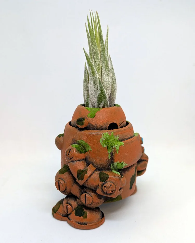 Bot Pot - Cute Robot Character Plant Pot - Version 1 — The Art of Craig ...