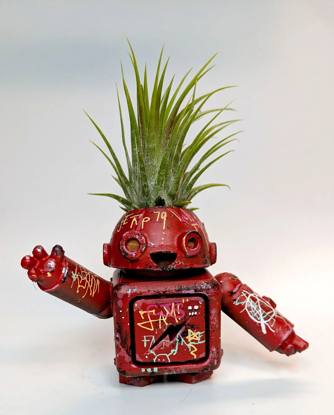 Bot Pot - Cute Robot Character Plant Pot - Version 1 — The Art of Craig ...