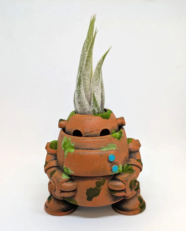 Bot Pot - Cute Robot Character Plant Pot - Version 1 — The Art of Craig ...