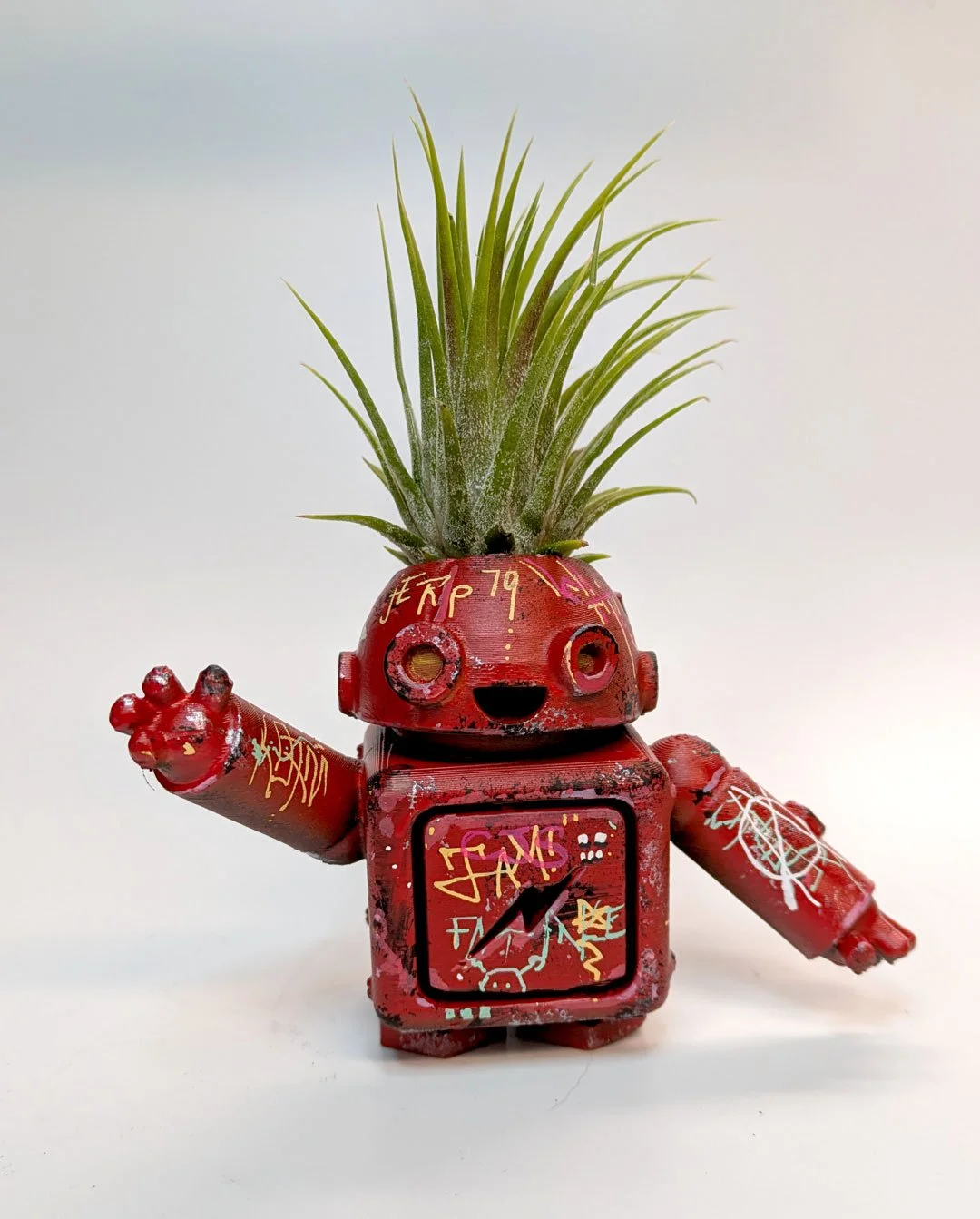 Bot Pot - Cute Robot Character Plant Pot - Version 1 — The Art of Craig ...