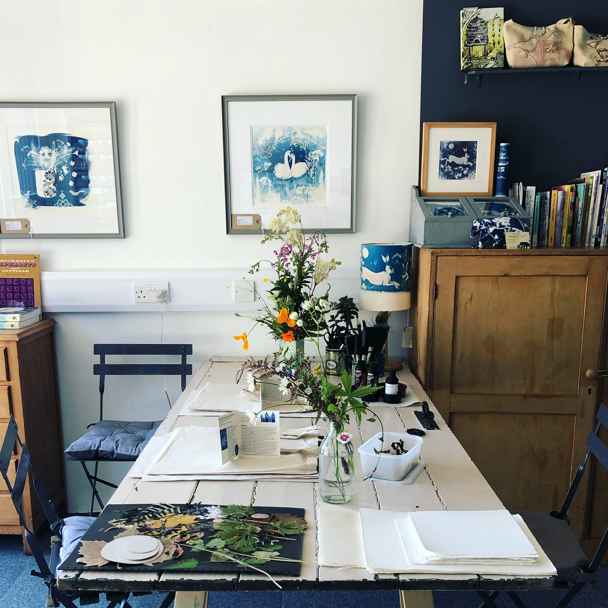 Cyanotype workshops in the Lake District studio of Kim Tillyer — Kim ...