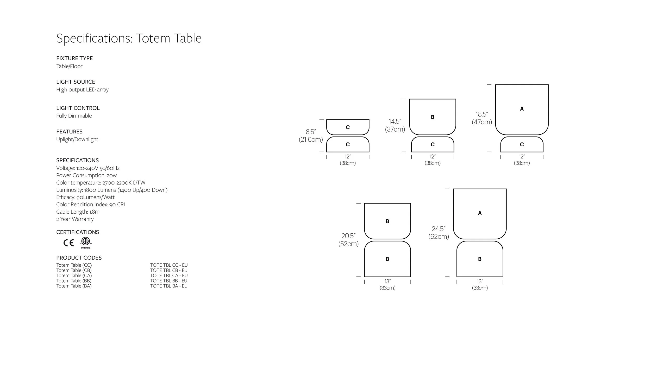 ITA Totem Table — Pablo
