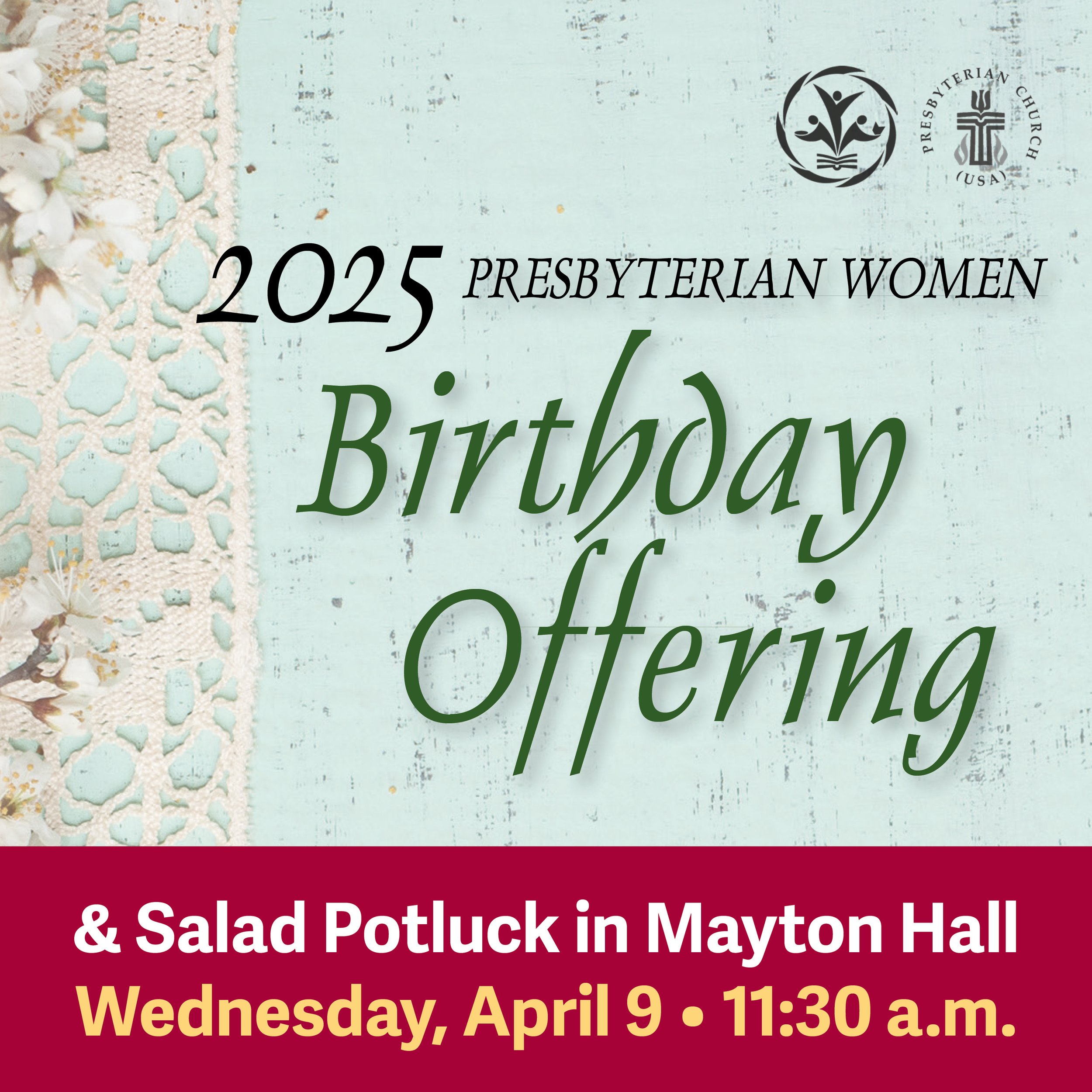 Upcoming MPC Events — Memorial Presbyterian Church